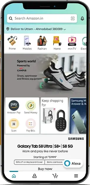 Amazon Clone App | Launch Your eCommerce App | WebSenor